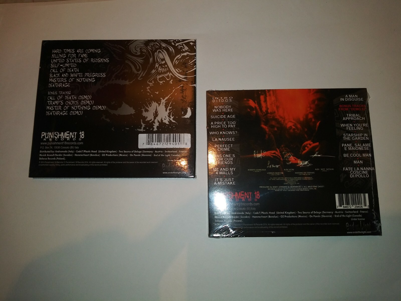 DEATHRAGE CD DIGIPAK LOT OF TWO FACTORY SEALED NEW 1988/1990/2014 ...