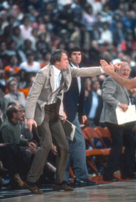 Head coach Billy Cunningham of the Philadelphia 76ers 1981 Basketball ...