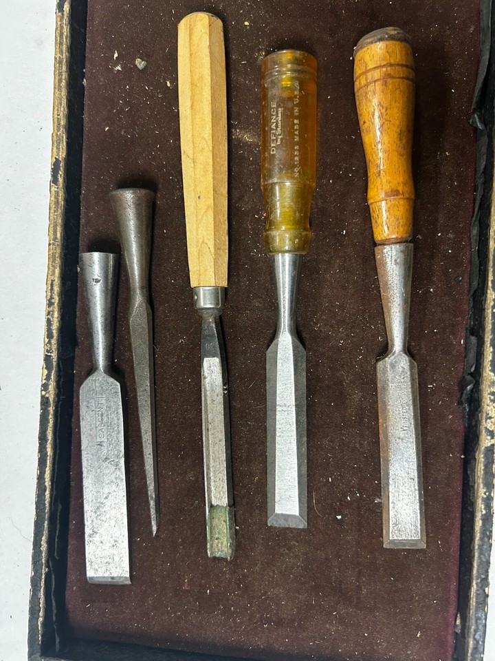 Lot of Vintage Wood Working Chisels Gouges | eBay
