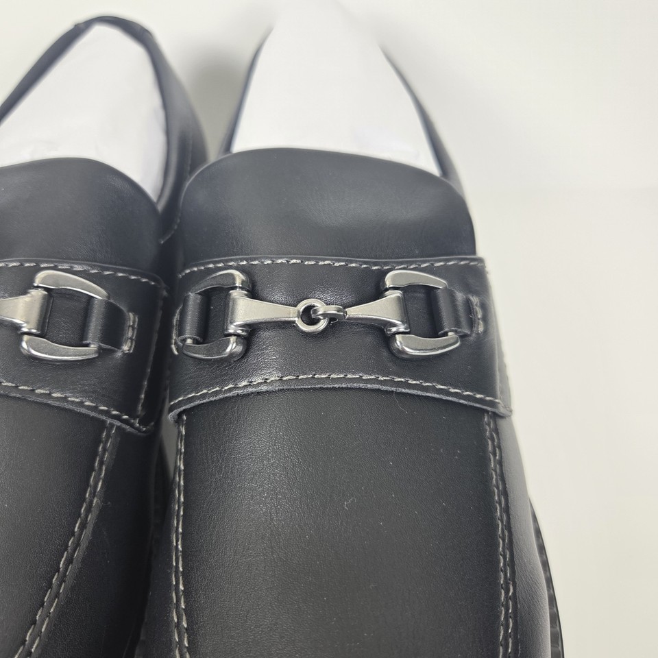 Eastland Lexi Loafers Black Brass Bit Hardware Preppy School Girl Women ...