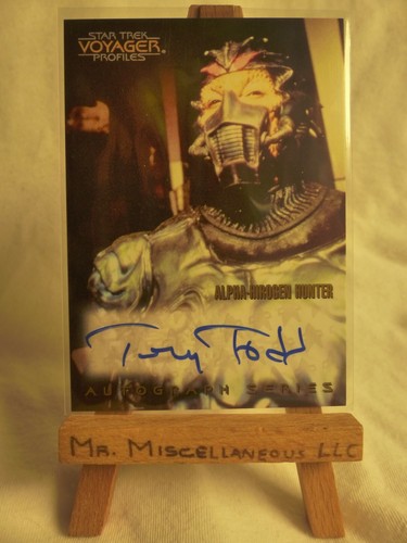 Star Trek Voyager Profiles autograph card A15 Tony Todd Alpha-Hirogen ...