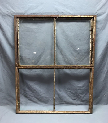 VTG Mid-century Steel Industrial Shop 4 Lite 33x42 Push Out Top Window ...