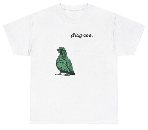 Stay Coo Cool Pigeon T Shirt Funny Bird Meme Gen Z Silly Humor Tee | eBay