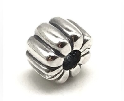 New Authentic Pandora Ridges Sterling Silver Spacer Clip Charm Bead | eBay