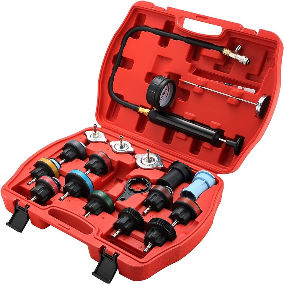 Radiator Pressure Tester Kit Automotive Cooling System Water Tank Leak ...