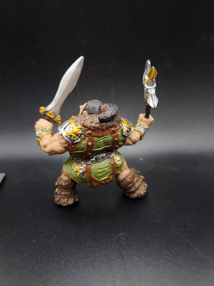 Papo DWARF WARRIOR w/GIANT AXE & SWORD 2014 Adventure Figure Fantasy | eBay