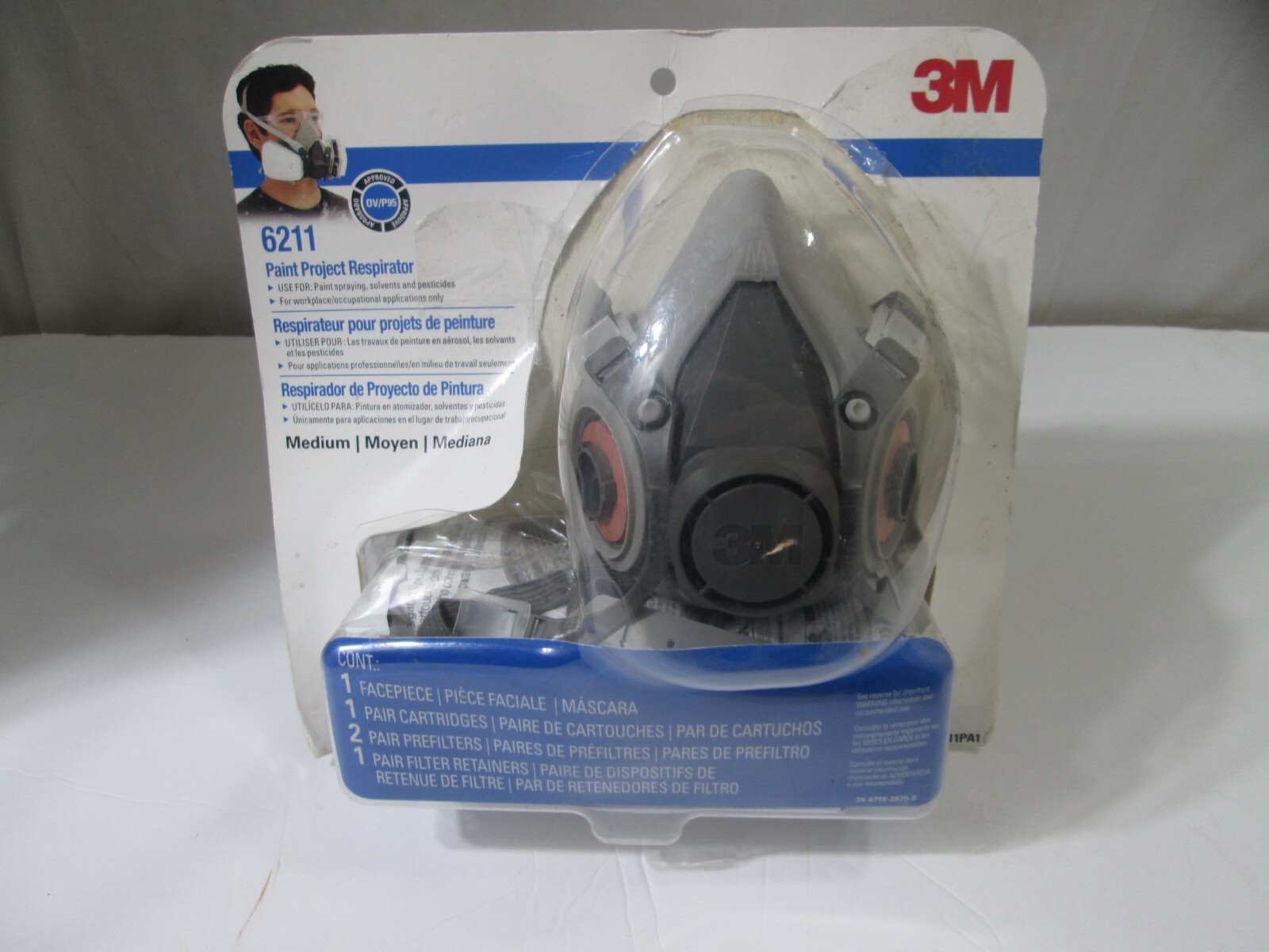 3M 6211 Paint Project Respirator Medium | eBay