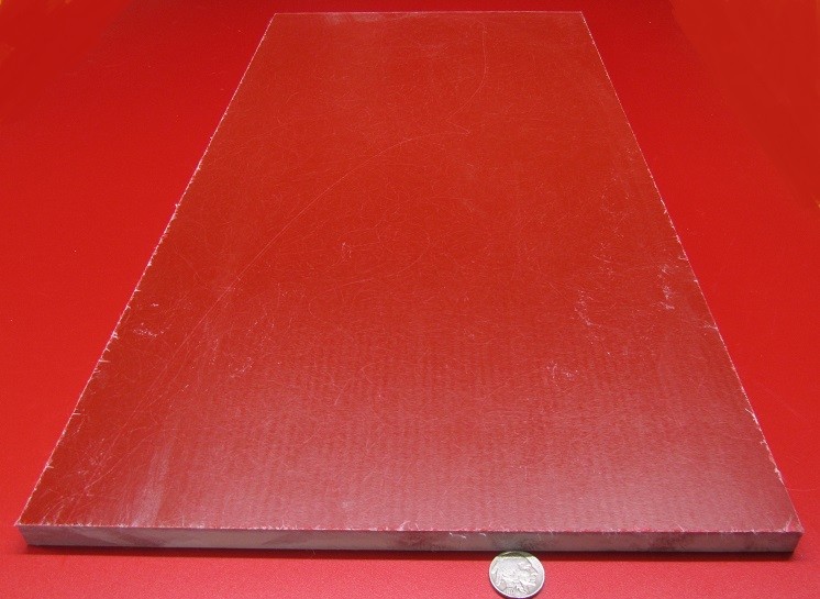 GPO3 Electrical Red Fiberglass Sheet 1/2" Thick x 12.0" Wide x 24.0 ...