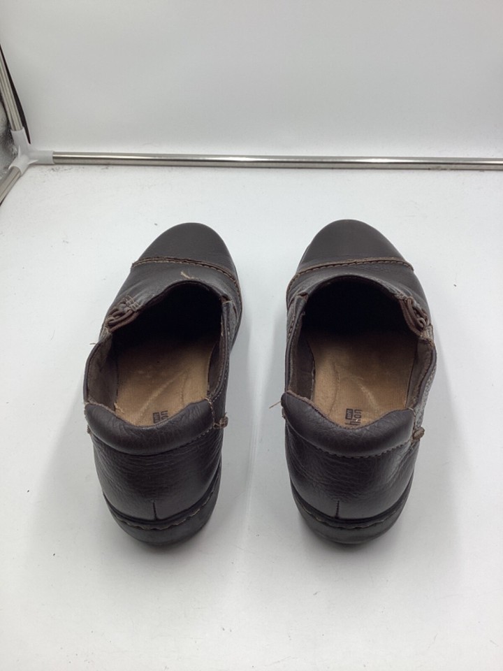 Clarks Collections Shoes Womens 9 W Slip On Loafer Brown Leather | eBay