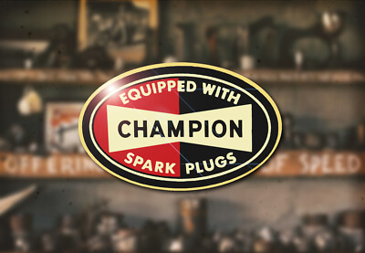 Spark Plug Hot Rod Water Slide Decal Rat Racing Parts Champion Ignition ...