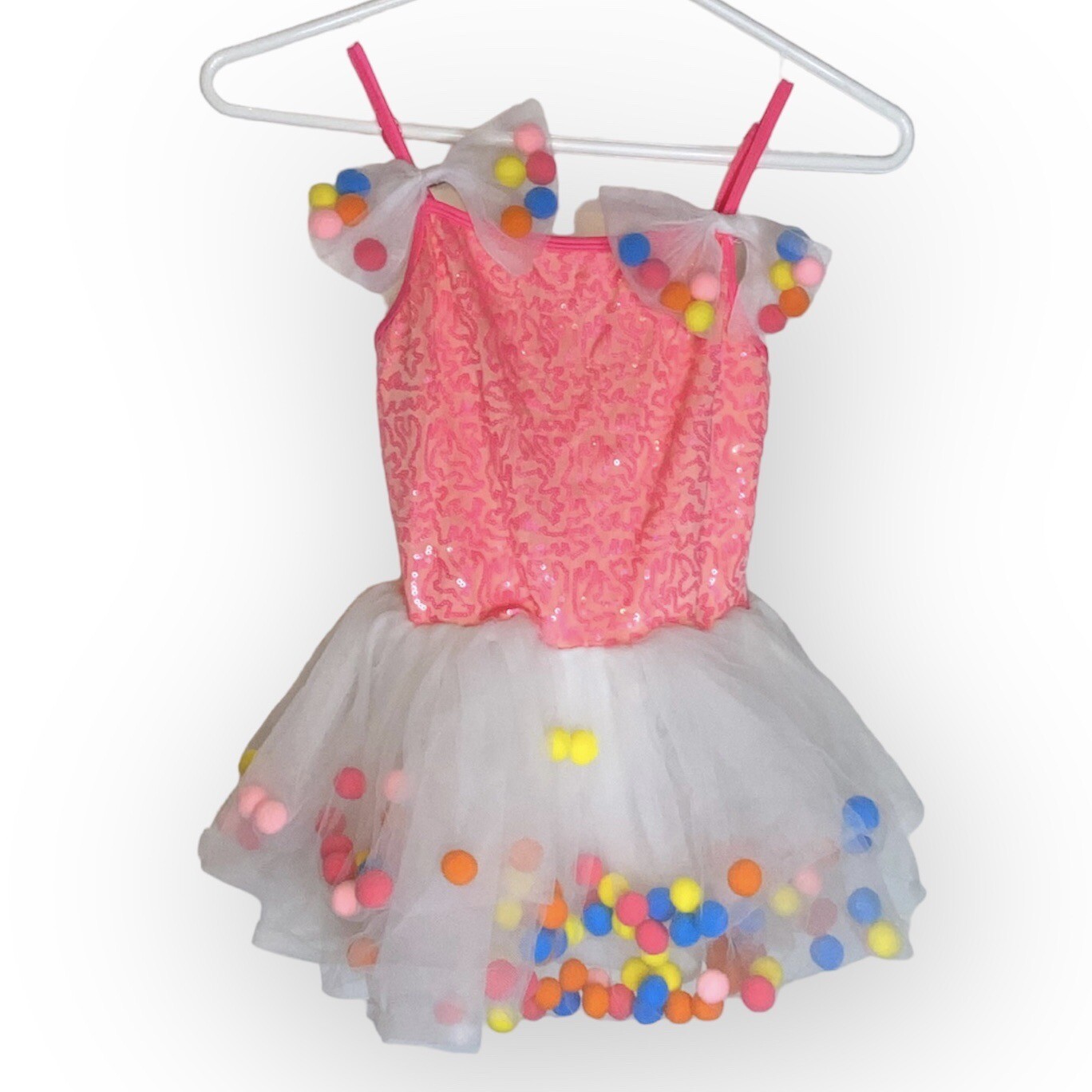 Curtain Call girls dance costume outfit pastels pom p… - Gem