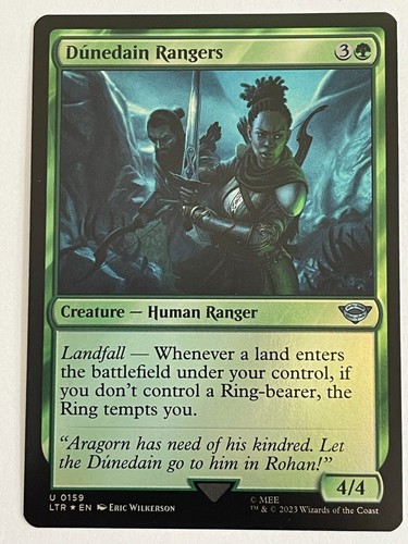 Magic the Gathering MTG Lord of the Rings 0159 Dunedain Rangers Foil | eBay