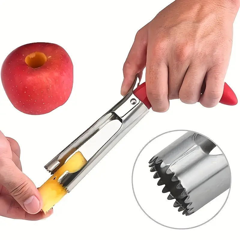 Fruit Apple Corer Pear Tools Stainless Steel Kitchen Twist Easy Core ...
