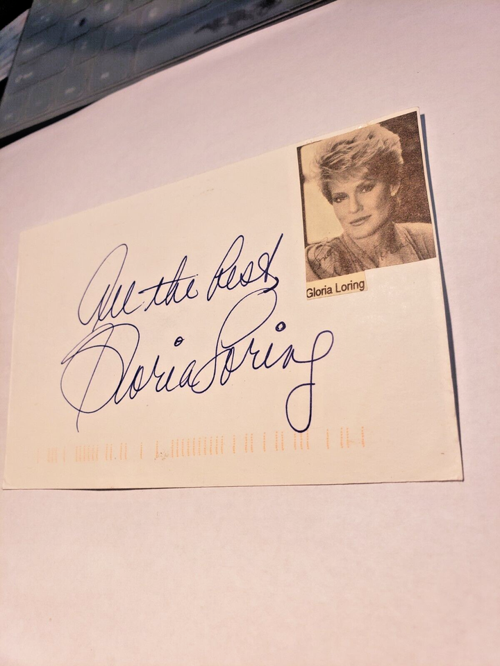 Gloria Loring signed autographed post card | eBay