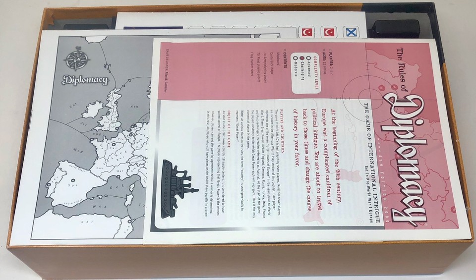 DIPLOMACY Board game - 1999 - Avalon Hill - Complete | eBay