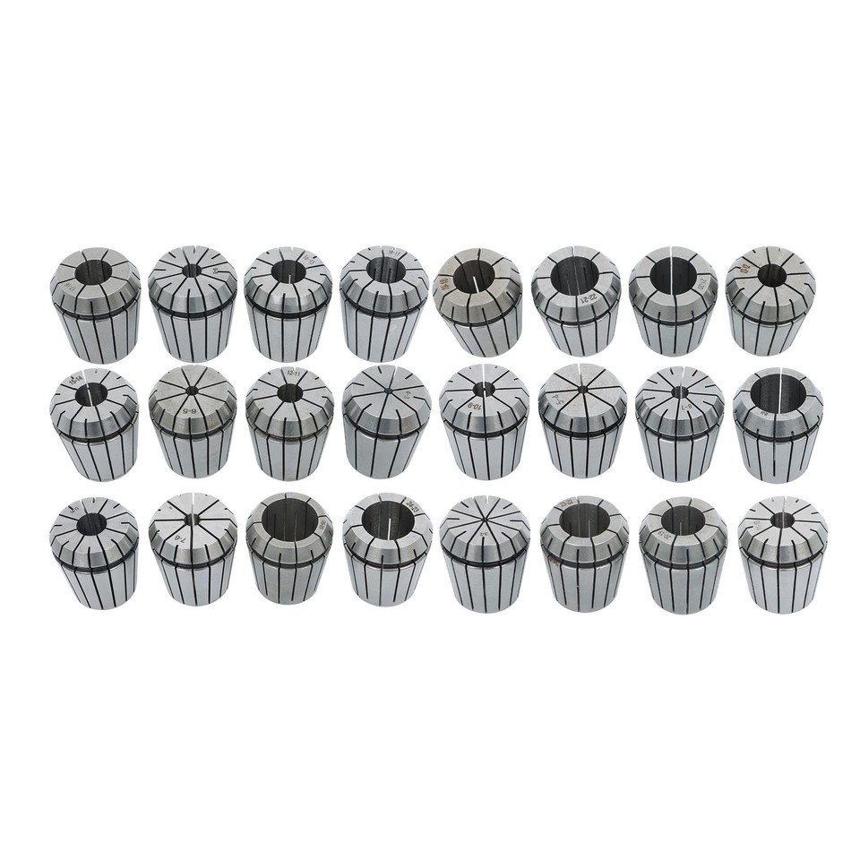 24 Pcs ER40 Collet Sets Collet Chuck Workholding Collets 3-26 mm For ...