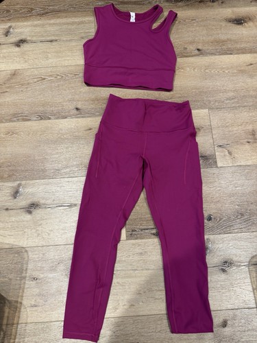Lululemon Women's Activewear Set Top and Bottom, Size 8 | eBay