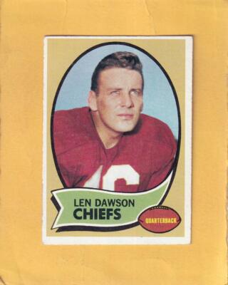 1970 Topps #1 Len Dawson Chiefs VG+ Very Good Plus UER #27632 | eBay