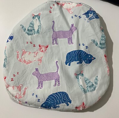 Blue Pink Sleeping Cats Nurse Doctor Scrub Hat Cap BARGAIN Handmade | eBay