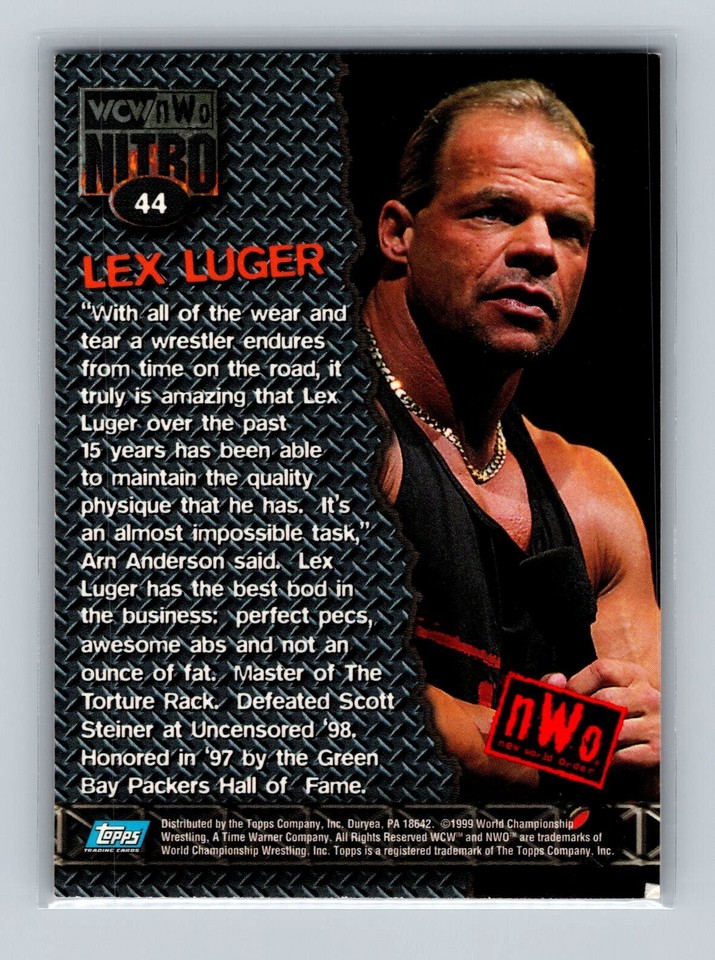 1999 Topps Nitro Wrestling Lex Luger #44 | eBay