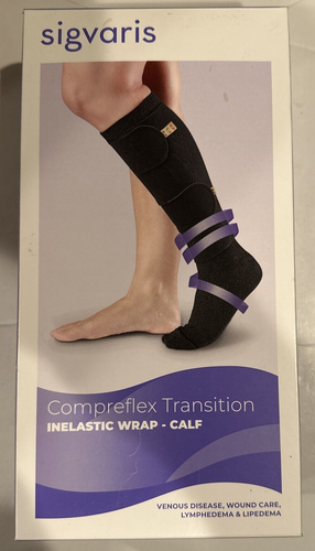 Sigvaris Compreflex Transition Inelastic Wrap Calf 1414-UC-BKR XL Beige ...
