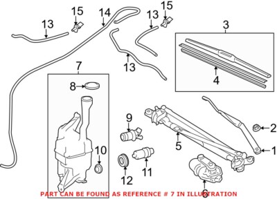 Genuine OEM Washer Fluid Reservoir for Lexus ES350 Base 2015-2018 ...
