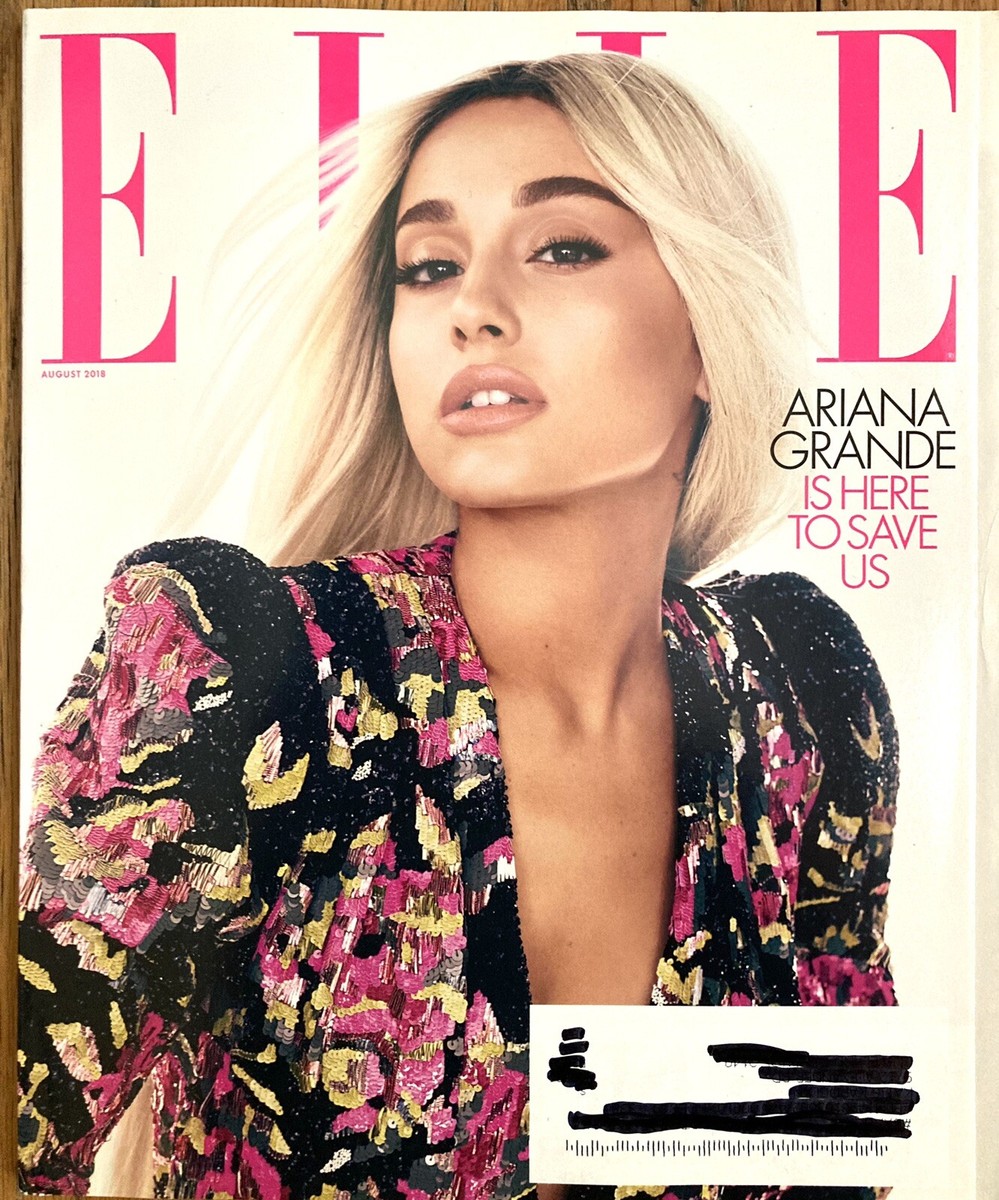 Ariana Grande Photoshoot For Elle Magazine Cover August 2018