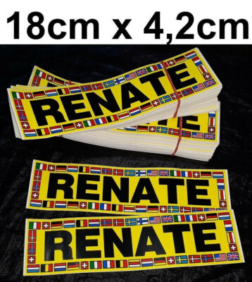 10 Sticker Name Renate Aufkleber Car Sticker Car Nameplate Name Sticker ...