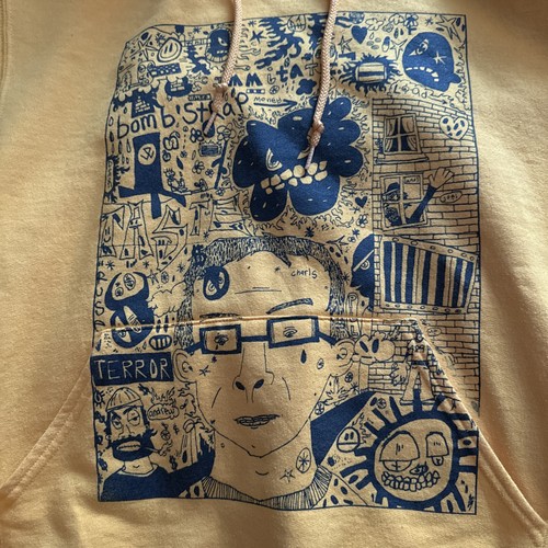 Rare Bombstrap Million Dollar Extreme Charls Carroll Hoodie Yellow Size ...