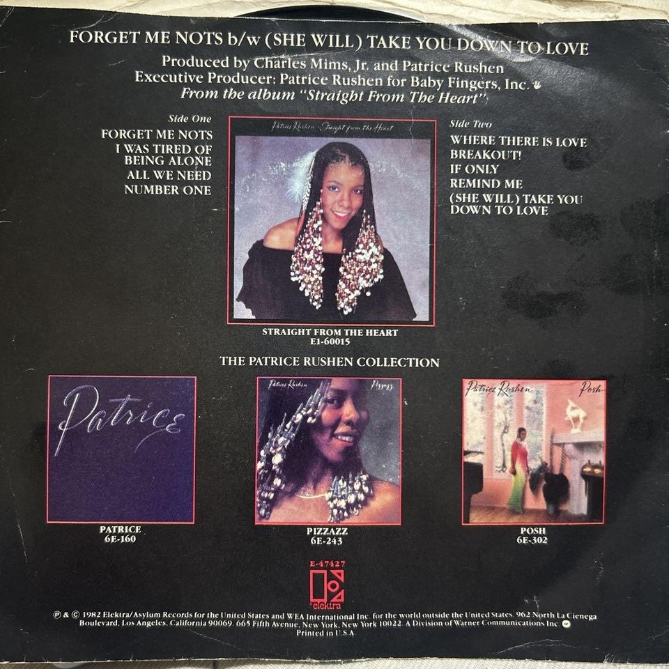Patrice Rushen Forget Me Nots 7" EP US Original Vinyl & Jacket | eBay