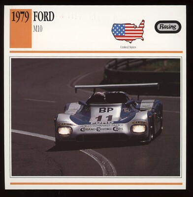 1979 Ford M10 Sports Racing Classic Cars Card | eBay