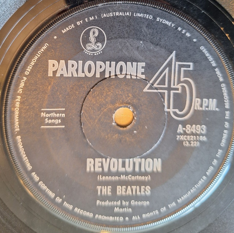 THE BEATLES Hey Jude / Revolution Parlophone A 8493 Classic pop 1968 ...