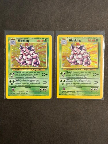 Pokemon TCG Base Set Holo Nidoking 11/102 Lot | eBay