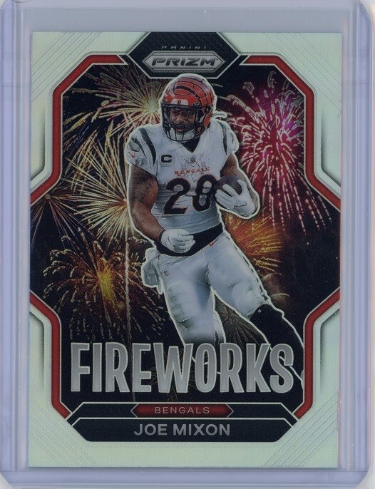 JOE MIXON 2022 Panini Prizm Fireworks SILVER #F-11 Sooners Bengals | eBay