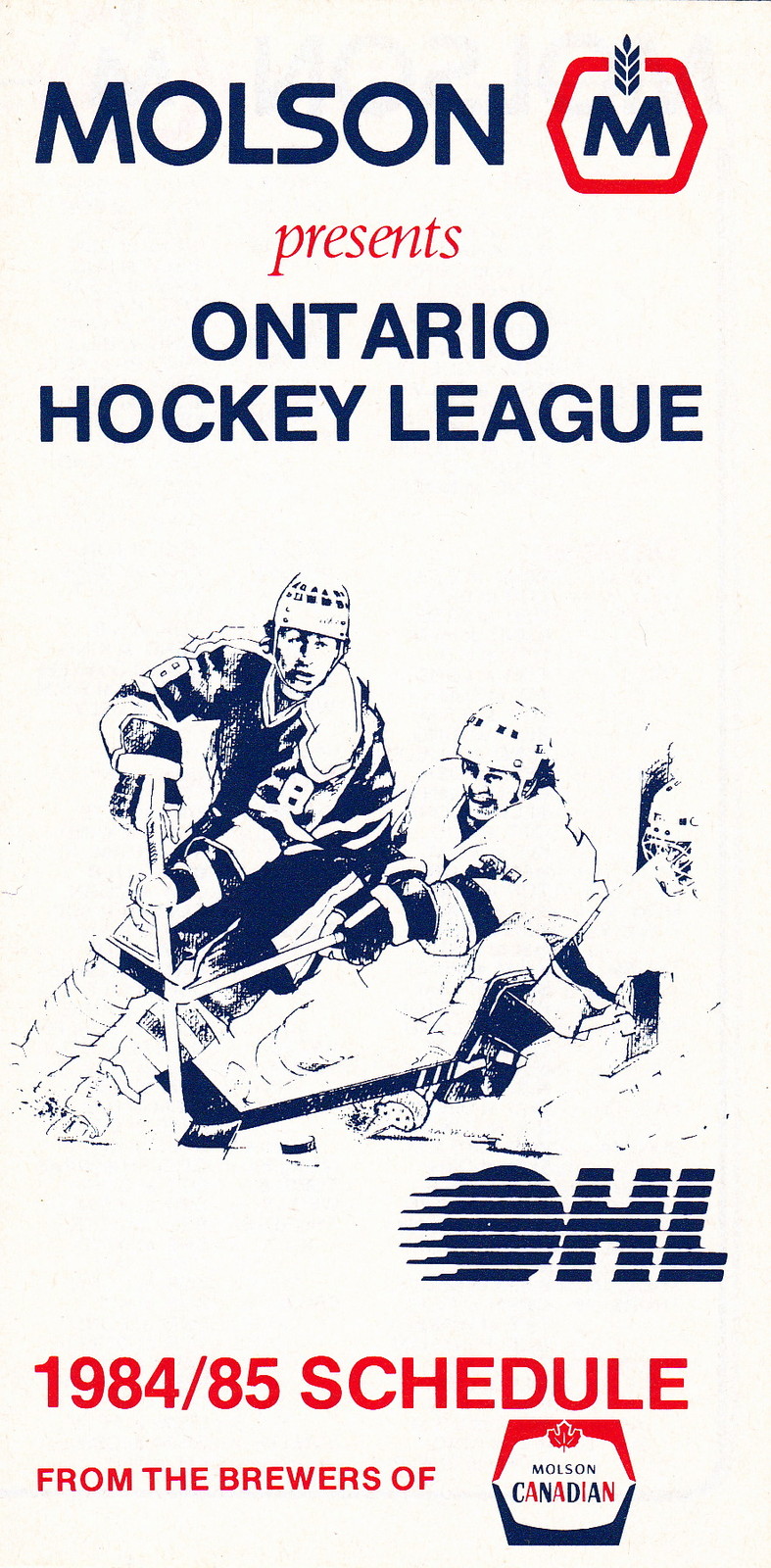 1984-85 ONTARIO HOCKEY LEAGUE OHL SCHEDULE | eBay