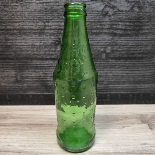 Vintage Embossed Sprite 10 oz Dimpled Green Glass Empty Bottle | eBay