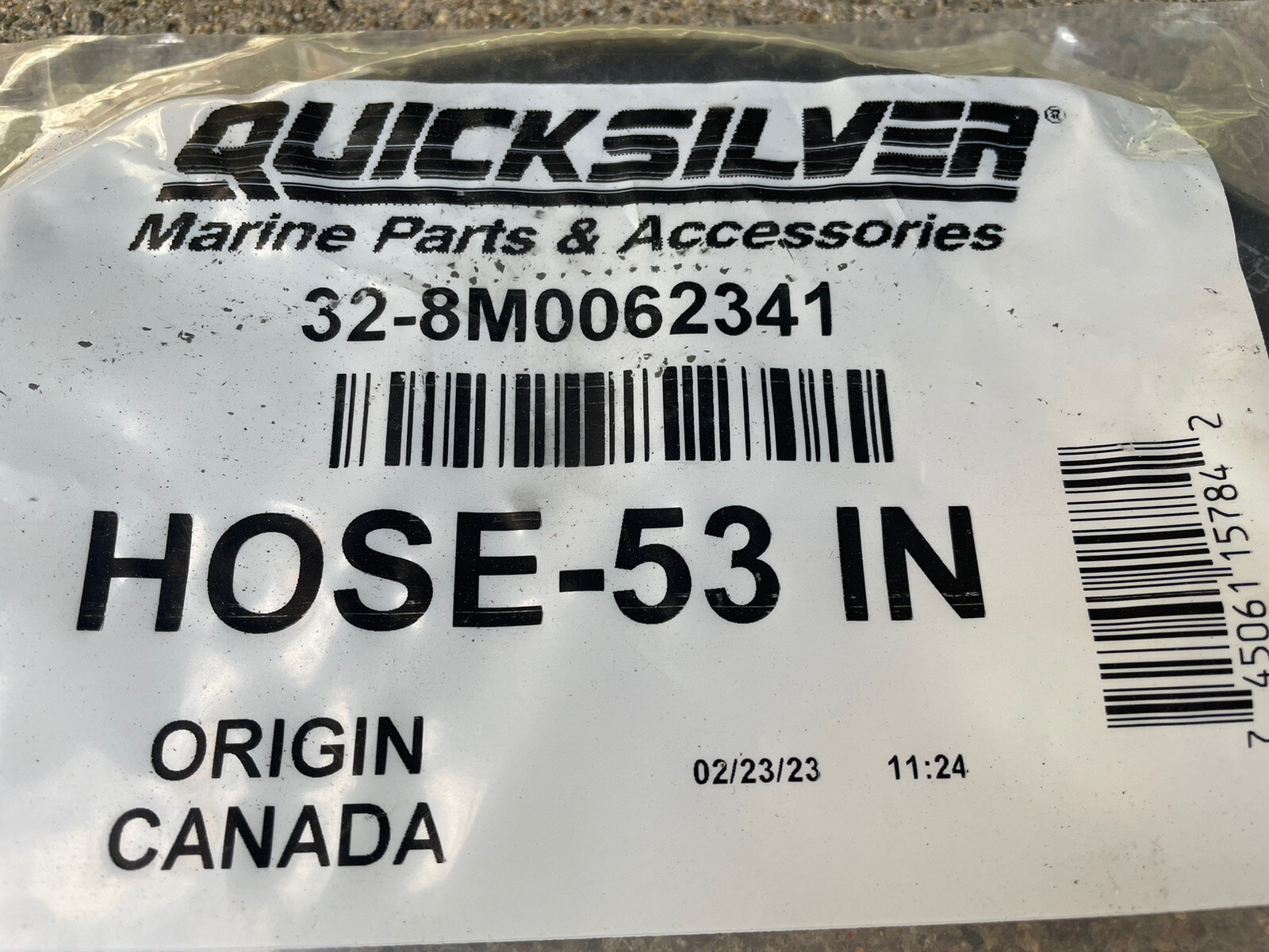 OEM Quicksilver Hose 53in PN: 32-8M0062341 | eBay