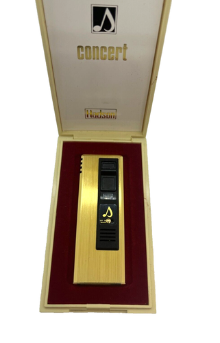 Vintage Hadson Concert - Gold Plated Musical Lighter Sold As-Is Not ...