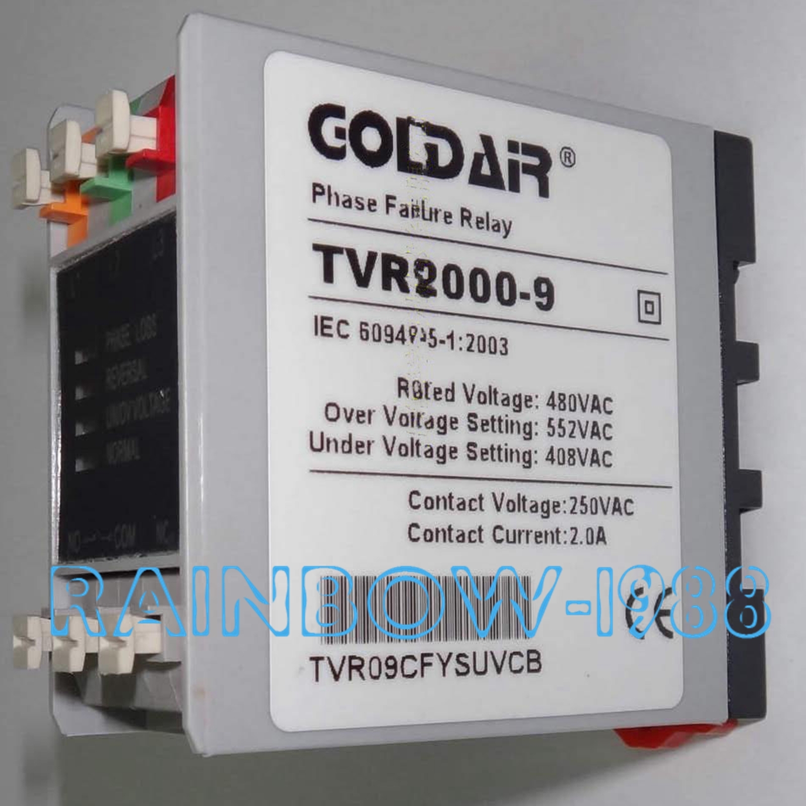 Anti harmonic 3-phase power supply protector phase sequence relay ...