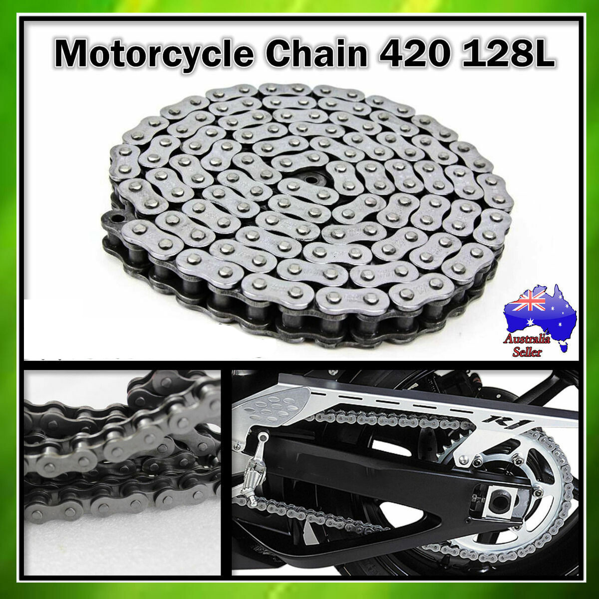 420 128 Links Drive Chain For Dirt Bike Kawasaki KX85 : 2001–2014 ...