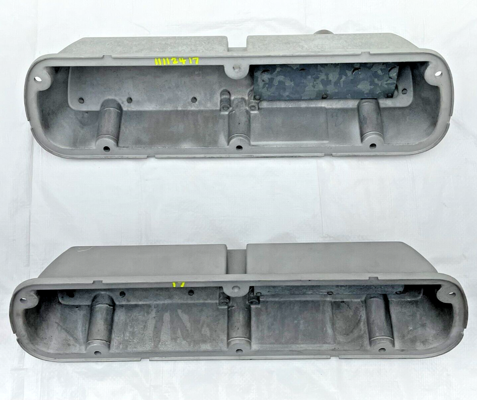NOS Cobra Powered by Ford Valve Covers 289 302 351 Windsor Baffles Fins ...
