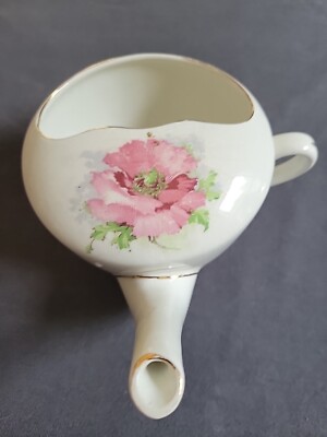 Large Antique Floral Infant Medical Invalid Feeder /Pap Boat | eBay