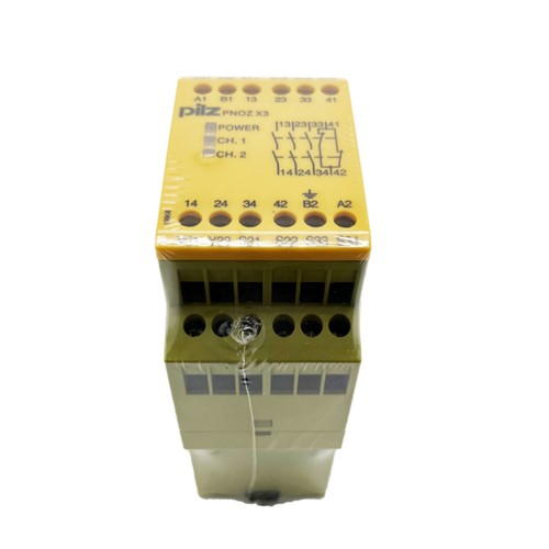 New Sealed Pilz PNOZ X3 Safety Relay 774310 24VACDC 3N/O 1N/C 1SO Screw ...