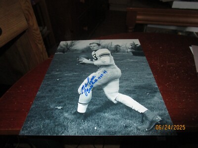 Y.A. Tittle Baltimore colts Signed 8X10 Football Photo - SEE ...