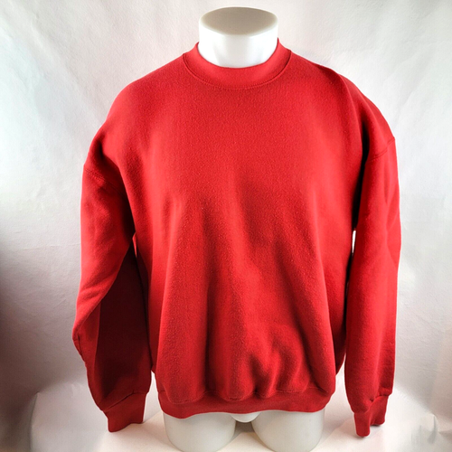 VTG Sweatshirt Mens XL Red Made In USA Fruit of the Loom Crewneck ...