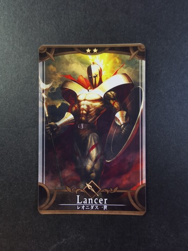 Leonidas I Lancer 2 Stars FGO Fate Grand Order Japanese Arcade Card | eBay