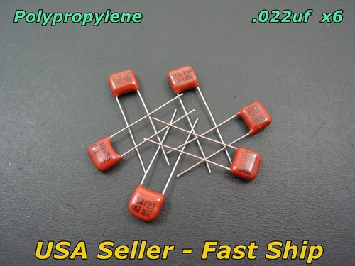 6 Pcs .022uf 250v Guitar CBB Polypropylene Tone Capacitor 223 22nf 223K ...