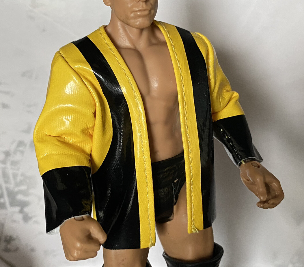 WWE Yellow And Black Striped Jacket Accessory Mattel Figure Prop 1/12 ...