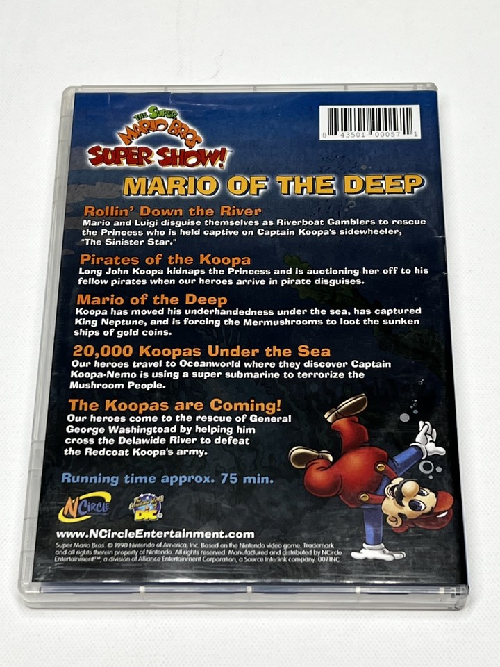 Super Mario Bros. Super Show! - Mario of the Deep (DVD, 2008) | eBay