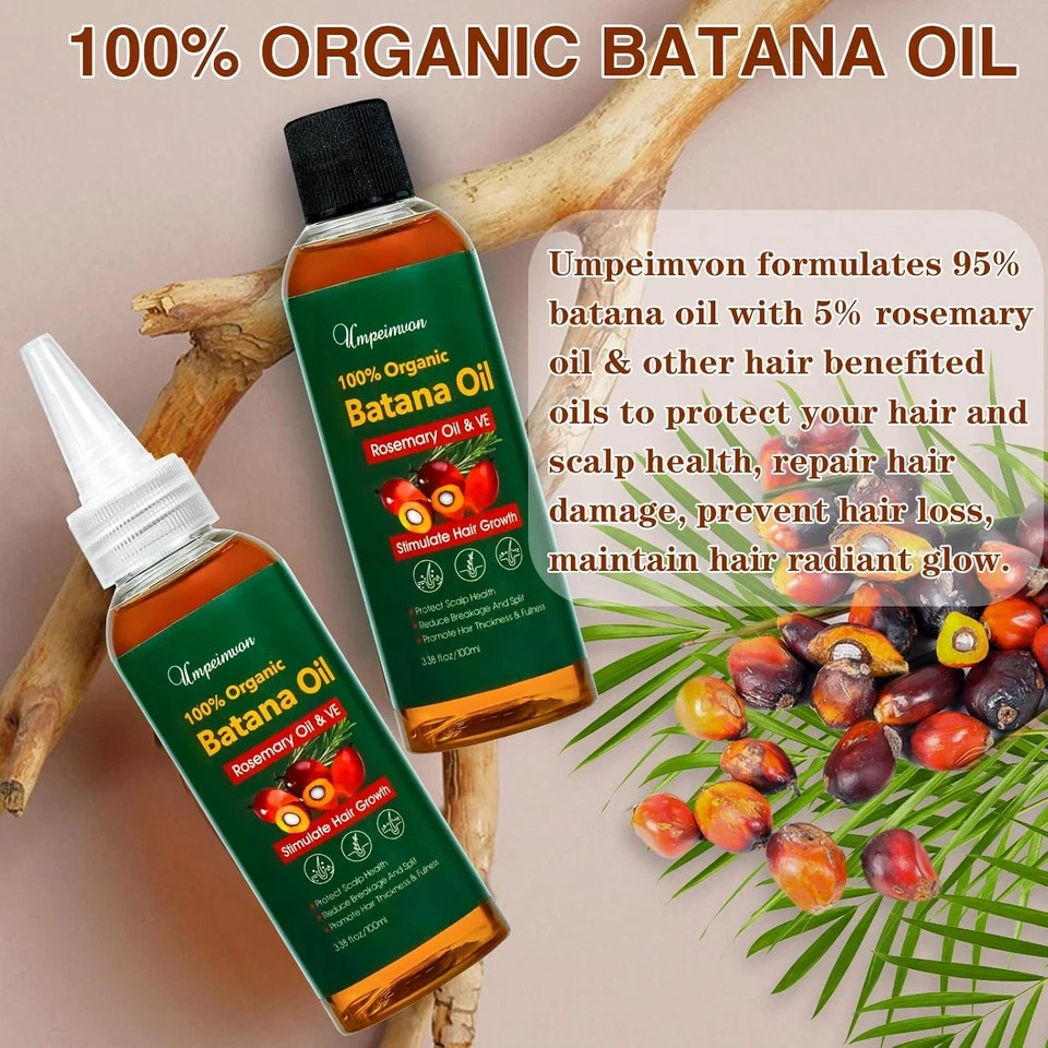 2 Pack Batana Oil Organic for Hair Growth, Botana Oil Hair Growth ...